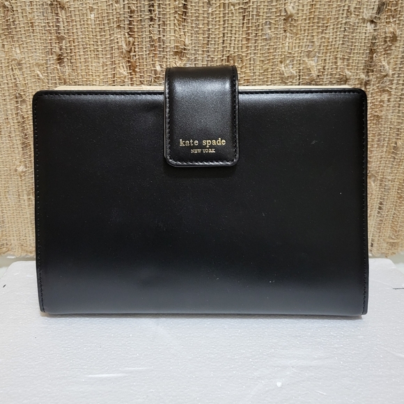 kate spade | Accessories | Vintage Kate Spade Black Leather Personal ...